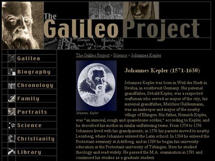 Johannes Kepler Biography – Kepler's Galileo Project Biog